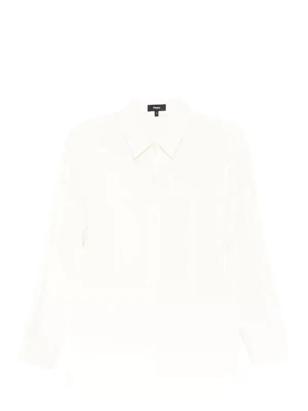 Theory Crepe Seam Shirt - White