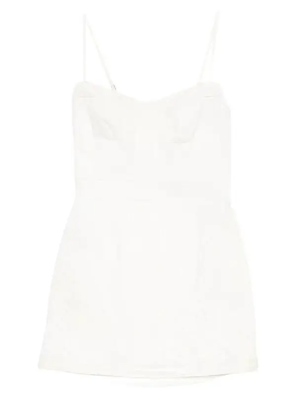 Zimmermann Strap Structured Dress - White