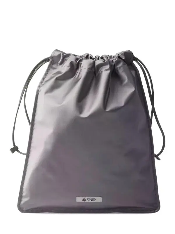 Prada Drawstring Pouch - Grey