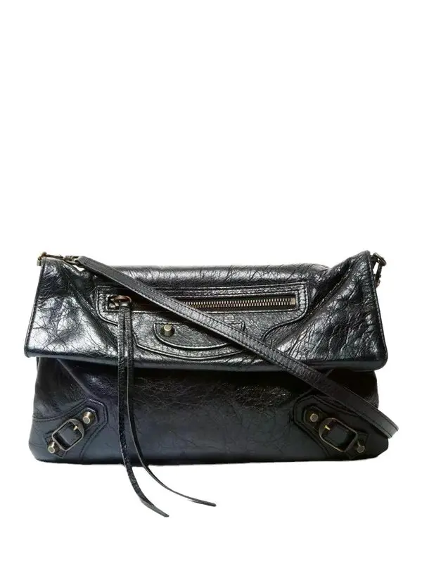 Balenciaga Giant Envelope Shoulder Bag - Black