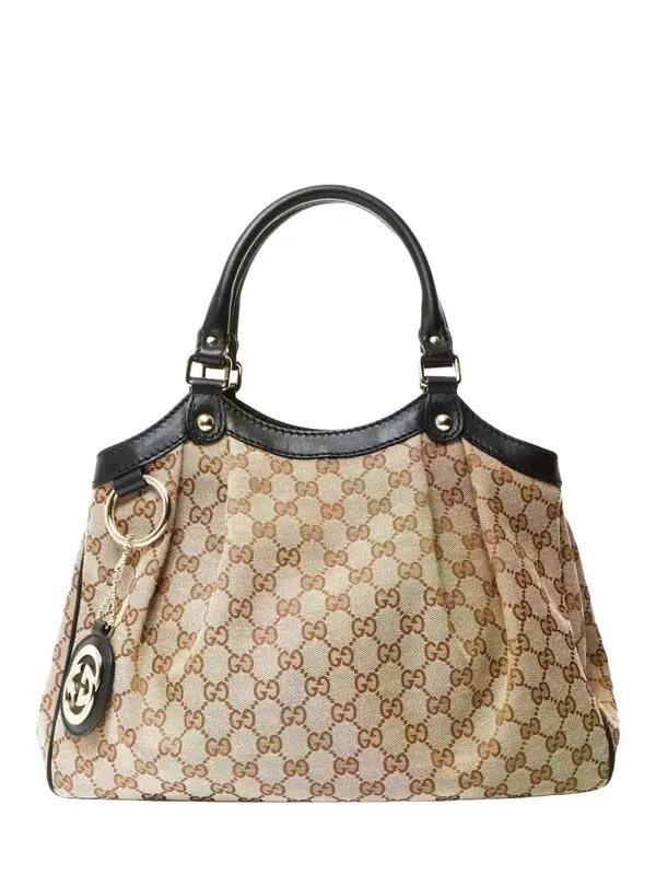 Gucci Sukey Gg-canvas Handbag - Neutrals