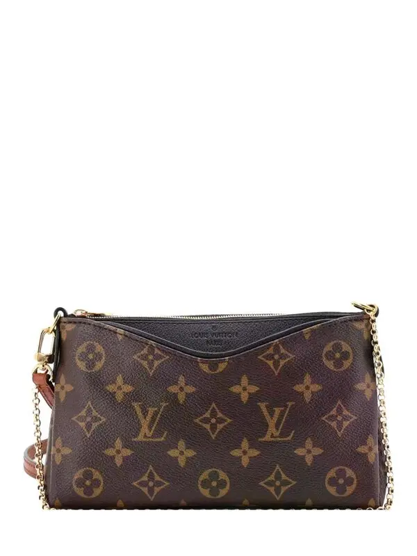 LOUIS VUITTON Pallas Monogram Canvas Clutch - Black