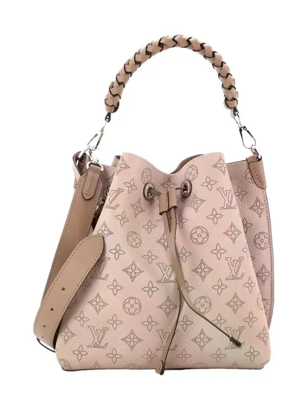 LOUIS VUITTON Muria Mahina Leather Bucket Bag - Neutrals