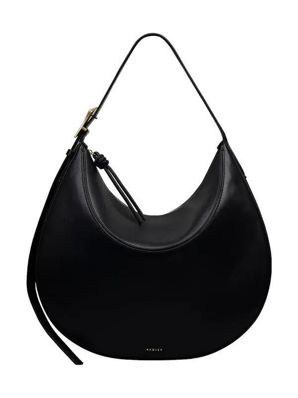 RADLEY Bliss Crescent Ziptop Shoulder Bag - Black