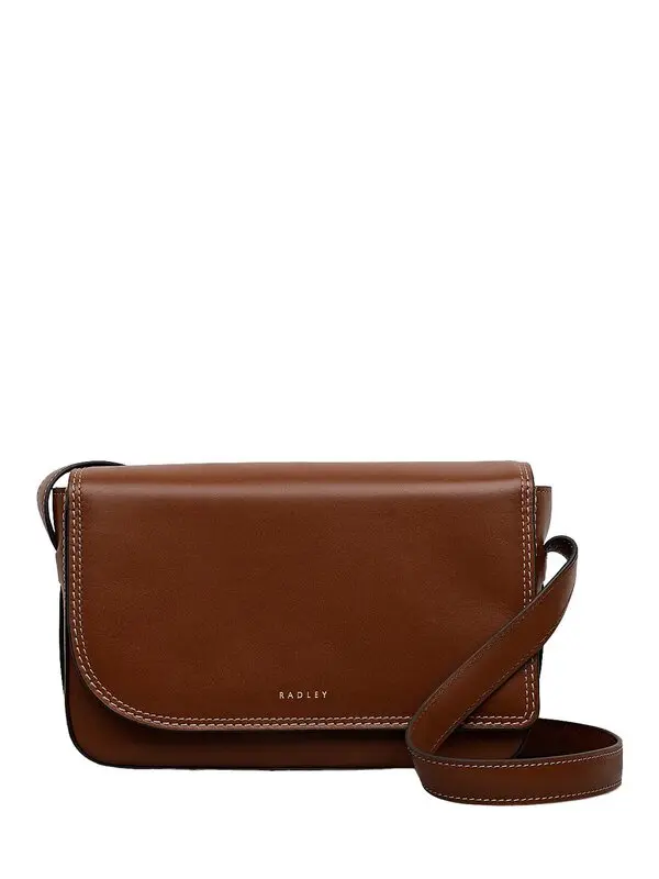 RADLEY Pocket Street Flapover Crossbody Bag - Cognac