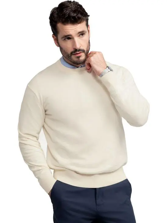 JACK ARCHER Anytime Crewneck Sweater - Cream