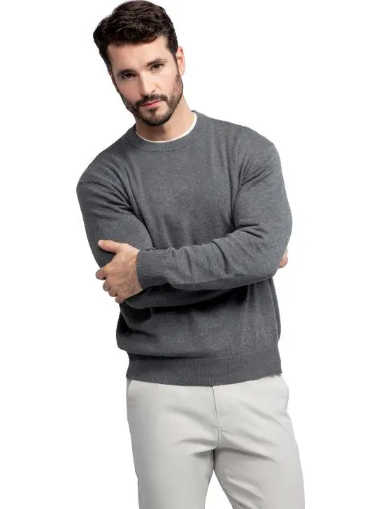 JACK ARCHER Anytime Crewneck Sweater - Medium Heather Gray