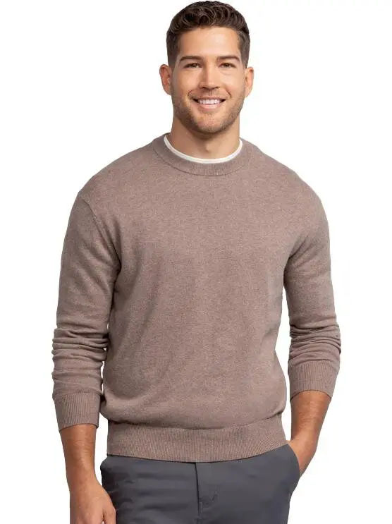 JACK ARCHER Anytime Crewneck Sweater - Mocha Heather