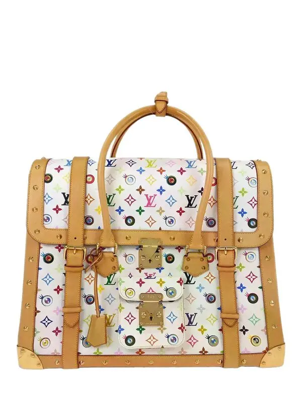LOUIS VUITTON X Takashi Murakami Eye Love Monogram Sac Gigantic Handbag - White
