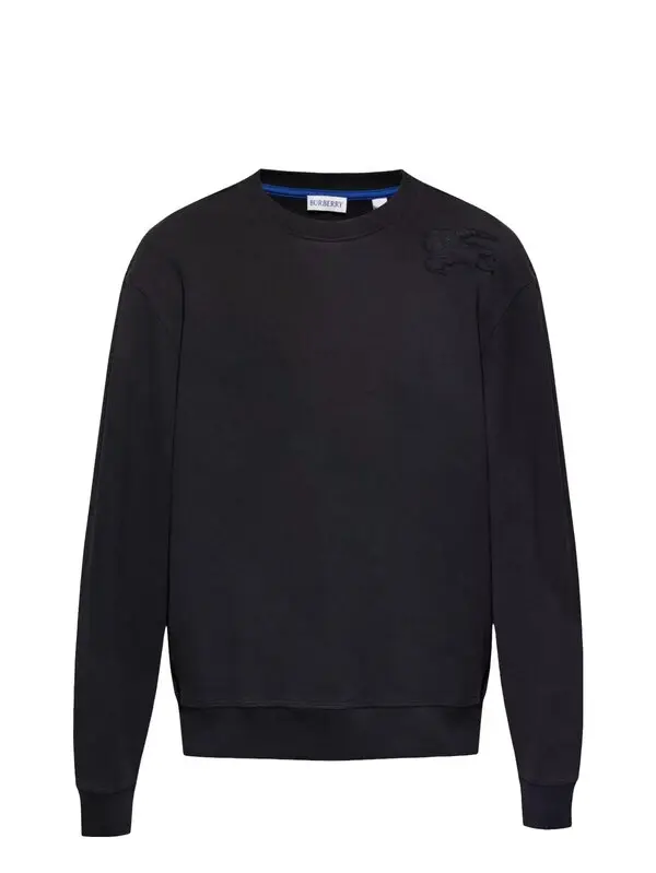 Burberry Equestrian Knight-patch Sweatshirt - Black