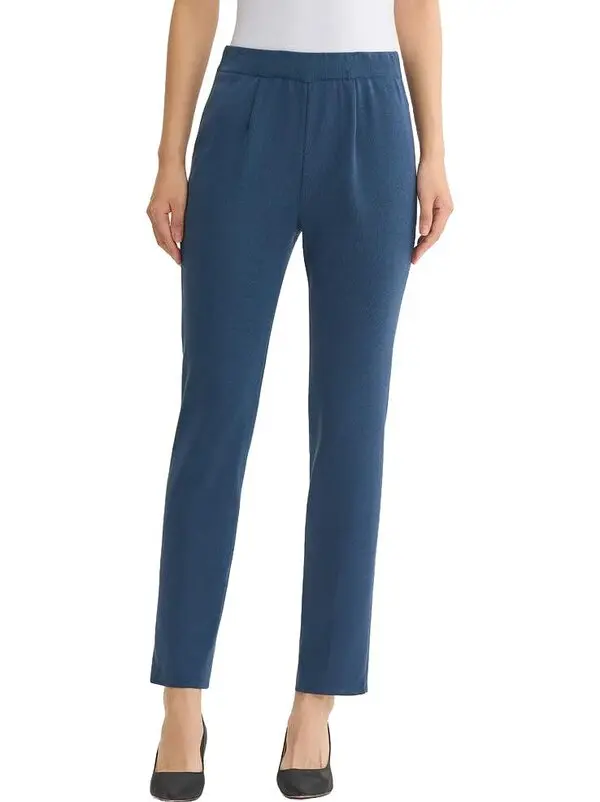 Misook Mylana Knit Slim Leg Pants - Stardust