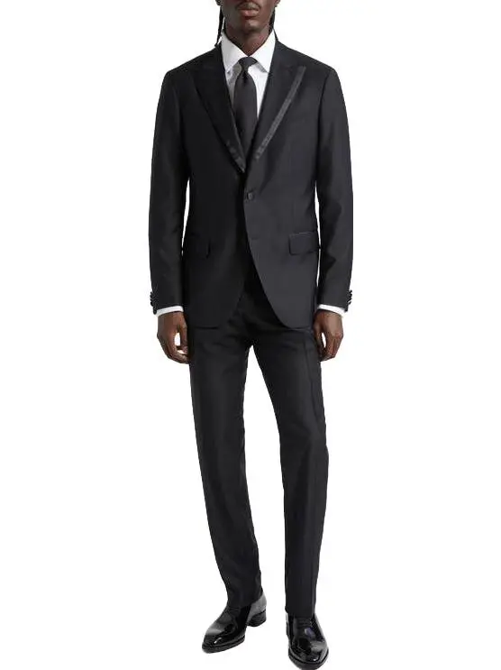Boglioli Stretch Wool Tuxedo - Black