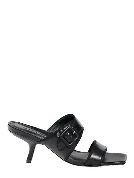 Marion Parke Zoe Nappa Sandals - Black