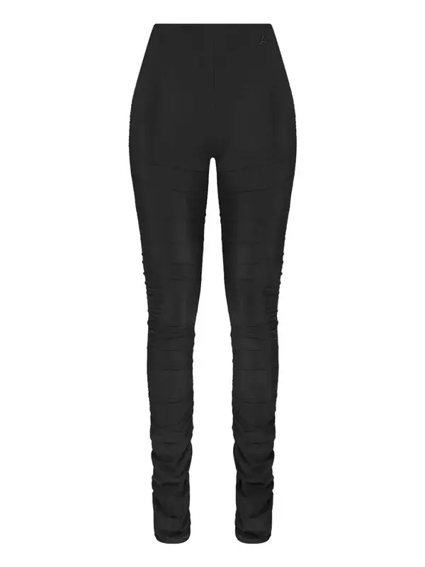 Manière De Voir Ruched-fit Leggings - Black