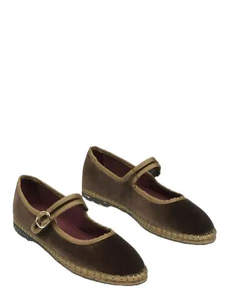 FLABELUS Ulla Mary Jane Flat - Marron