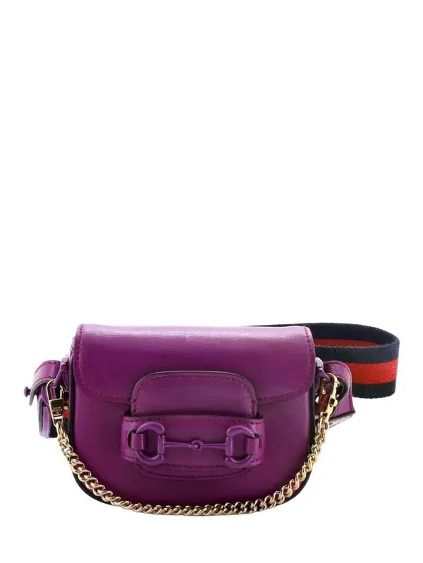Gucci Horsebit 1955 Super Mini Bag - Purple