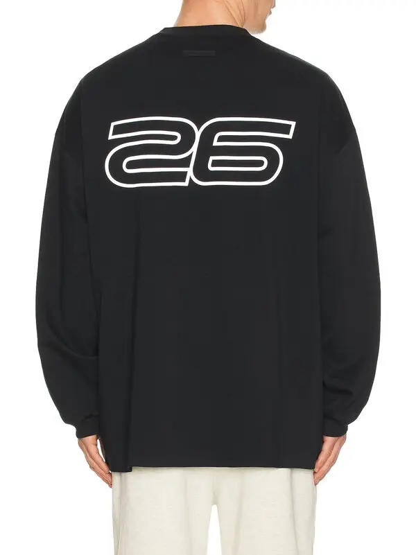Fear Of God 90's Long Sleeve Tee In Black - Vintage Black