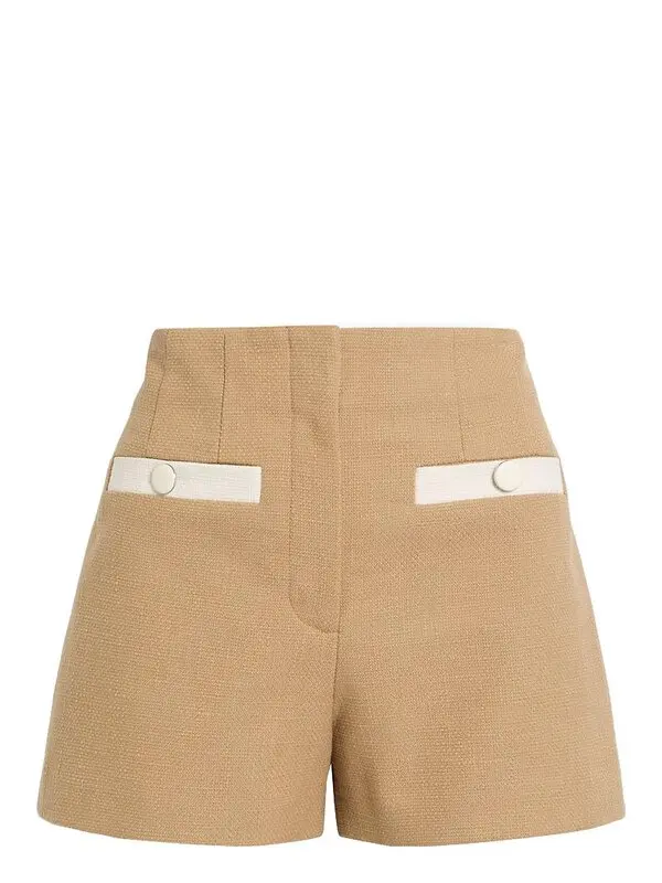 Veronica Beard Gershwin Tweed Shorts - Sand