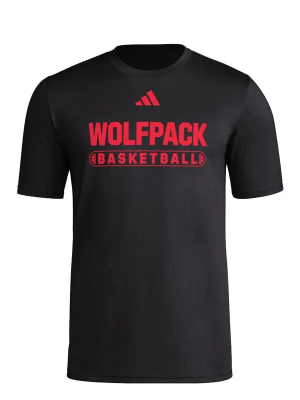 Adidas North Carolina State Wolfpack Short Sleeve Pregame T-shirt - Black / Multi