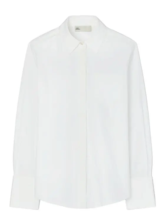 Tory Burch Cotton Button-down Shirt - White