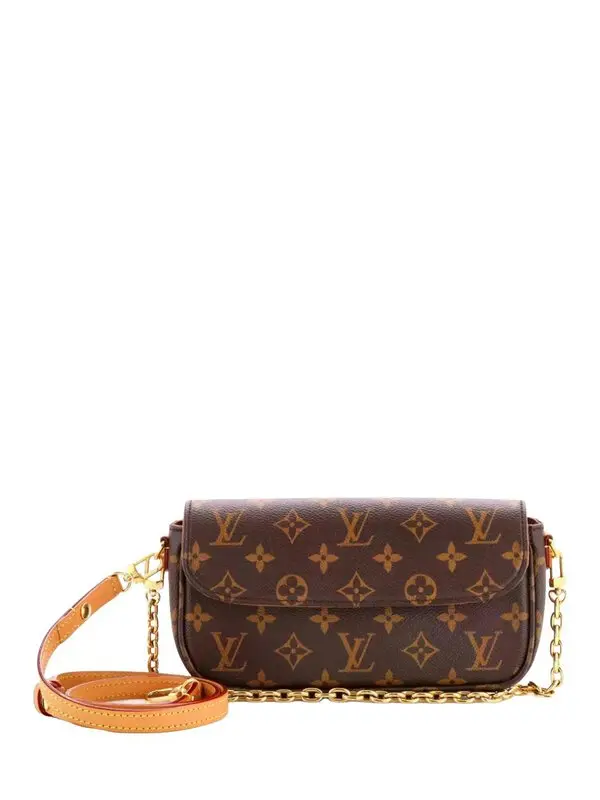 LOUIS VUITTON Ivy Wallet On Chain Monogram Canvas Shoulder Bag - Brown