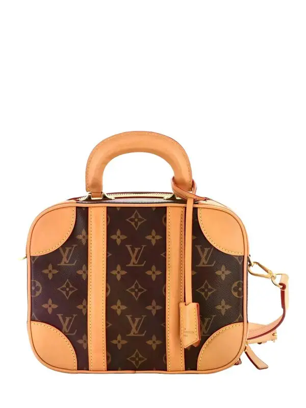 LOUIS VUITTON Valisette Handbag Monogram Canvas Pm Satchel - Brown