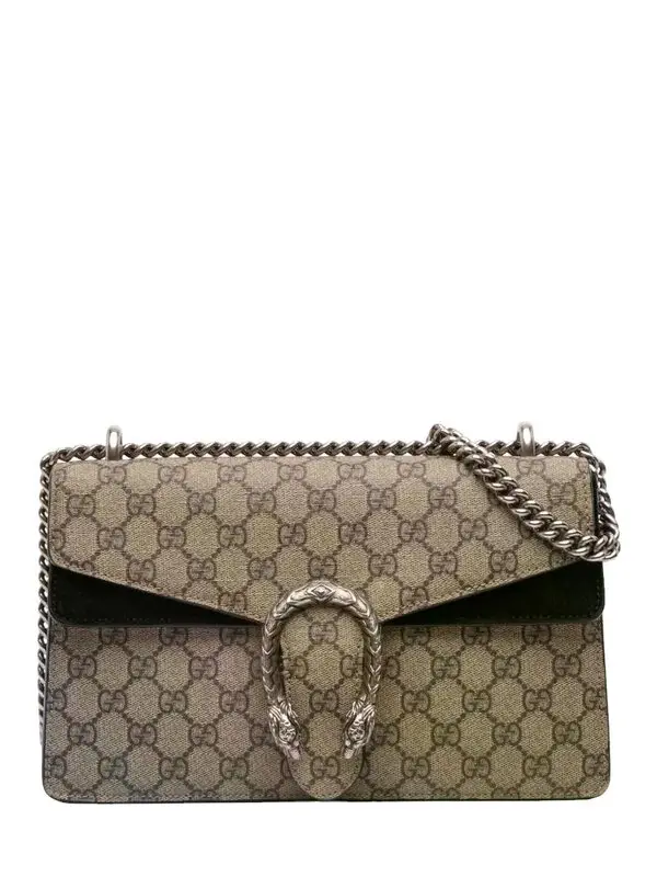 Gucci Small Gg Supreme Dionysus Shoulder Bag - Brown