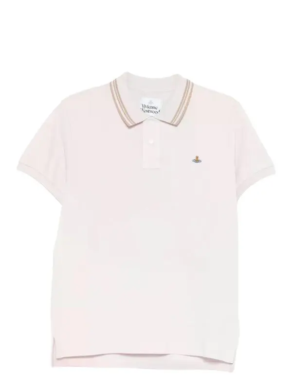 VIVIENNE WESTWOOD Striped Polo Shirt - Neutrals