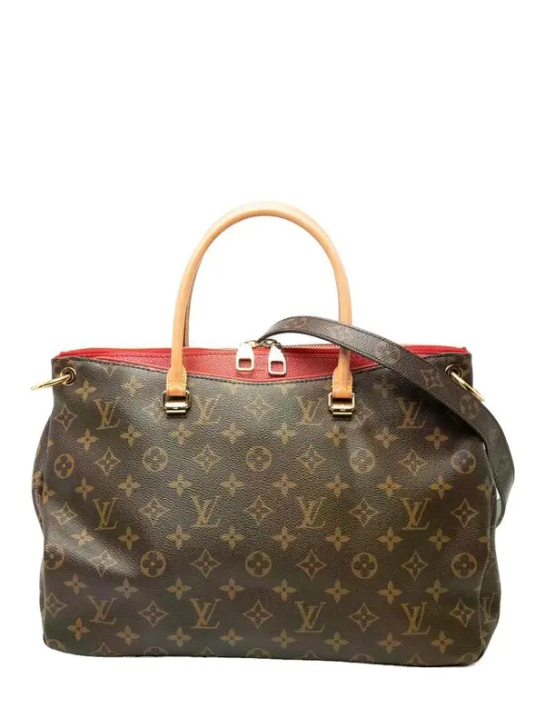 LOUIS VUITTON 2014 Monogram Pallas Mm Satchel - Brown