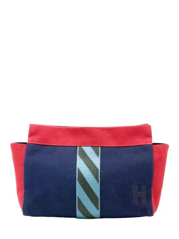 Hermès 2020-2020 Canvas Jimetou Jumping Case Clutch - Blue