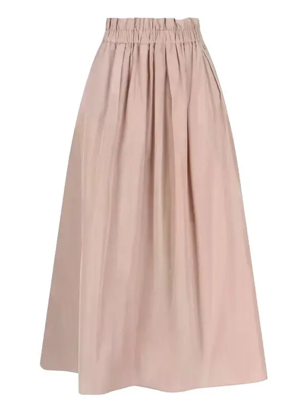 Herno Taffeta A-line Skirt - Neutrals