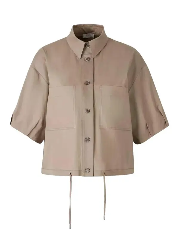 Peserico Chest-pocket Buttoned Shirt - Neutrals