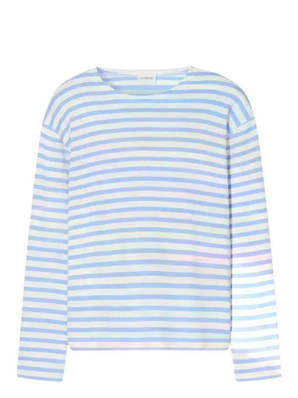 Closed Striped Longsleeve Top - Blue