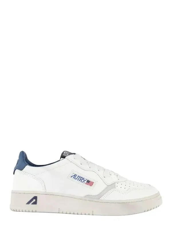 AUTRY Medalist Trainers With Suede Detailing - White