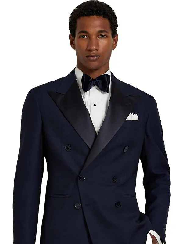Ralph Lauren Polo Tailored Peak-lapel Tuxedo Jacket - Navy