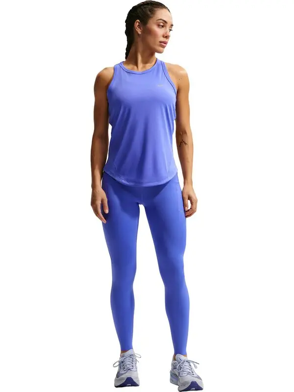 Nike Swift High-waisted 7/8 Running Leggings With Pockets - Blue