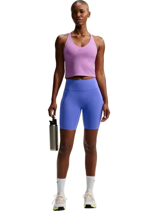 Nike Universa High-waisted 8" Biker Shorts - Blue
