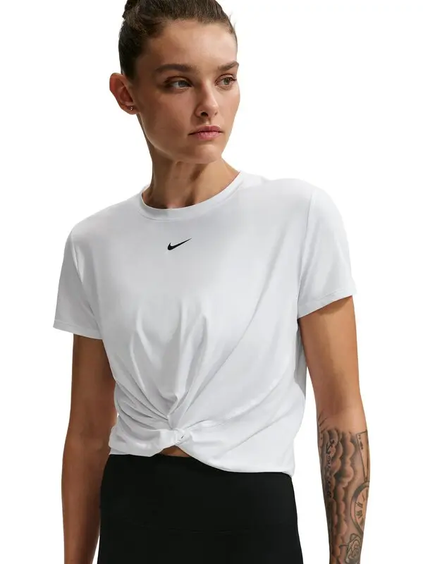 Nike Classic Twist Dri-fit Short-sleeve Top - White