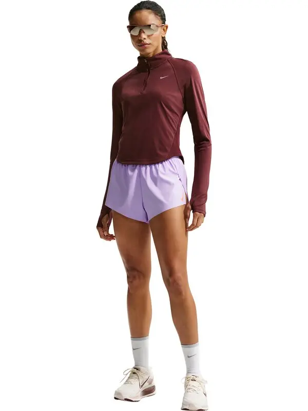 Nike Aeroswift Dri-fit Adv Mid-rise 3" Brief-lined Running Shorts - Purple