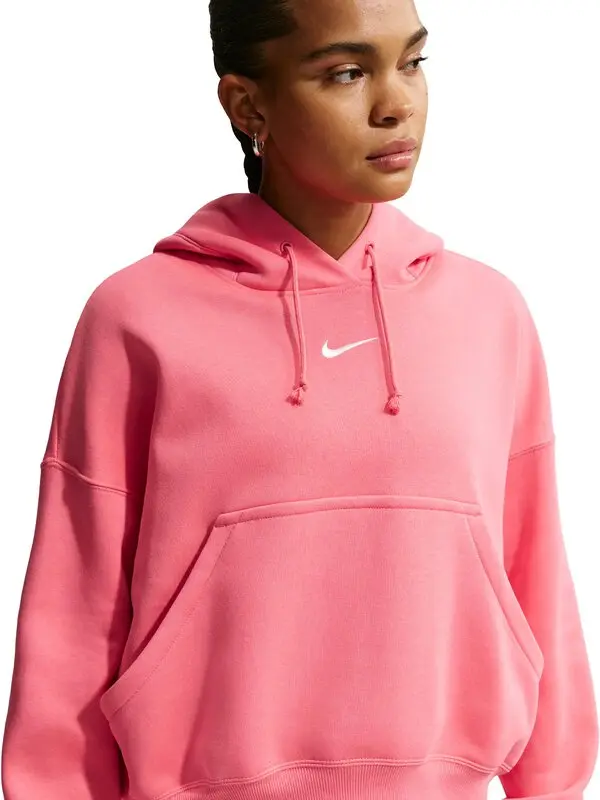 Nike Sportswear Phoenix Fleece Over-oversized Pullover Hoodie - Pink
