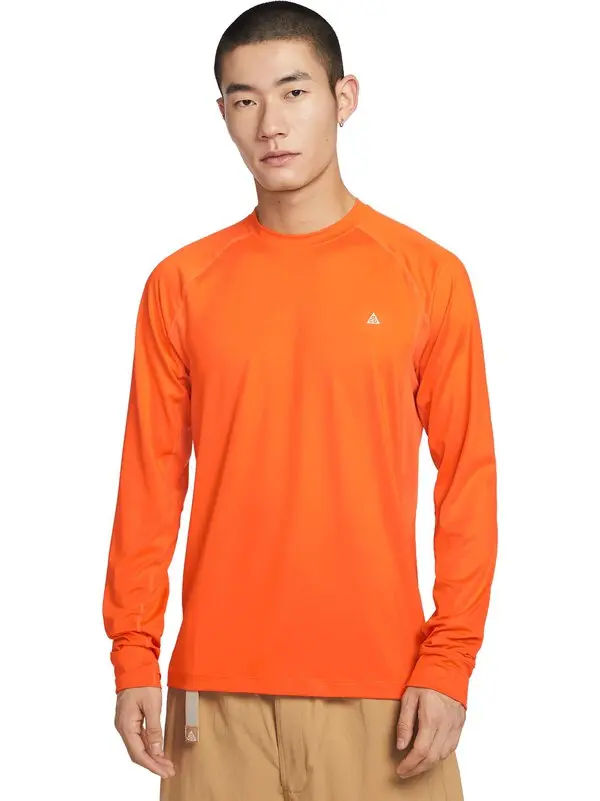 Nike Dri-fit Long-sleeve Base Layer - Orange