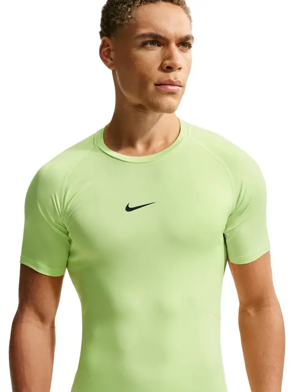 Nike Pro Dri-fit Tight Short-sleeve Fitness Top - Green