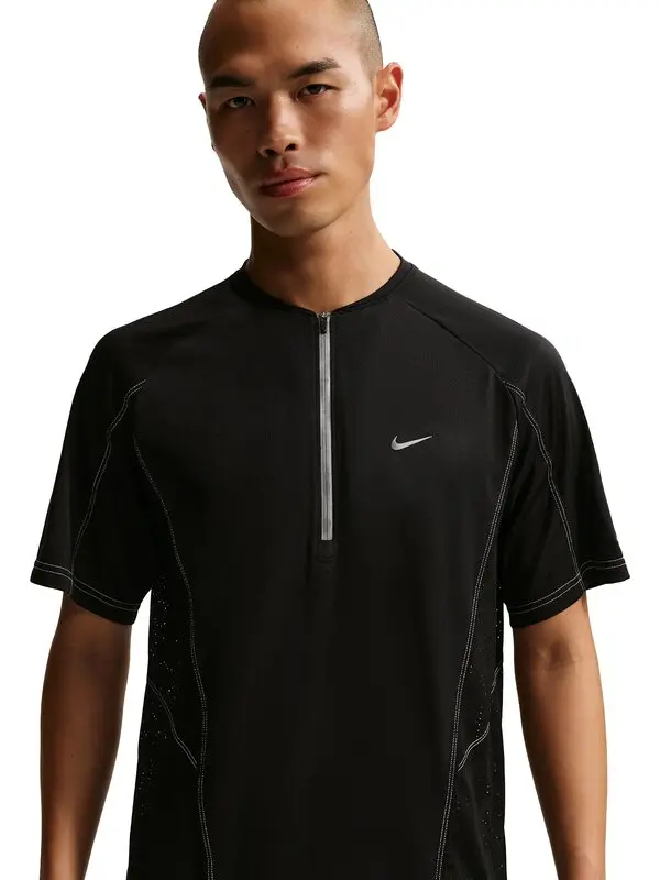 Nike Dr-fit Short-sleeve Running Top - Black