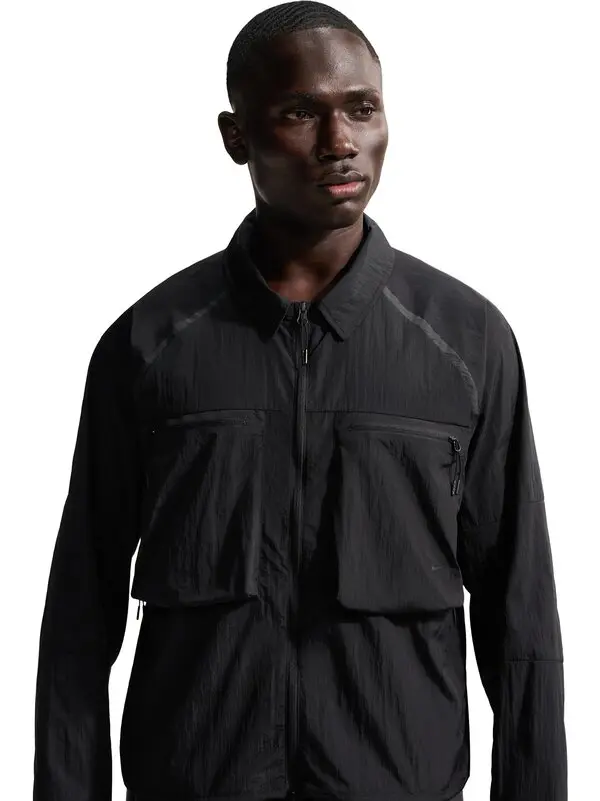 Nike Tech Long-sleeve Utility Shirt - Black