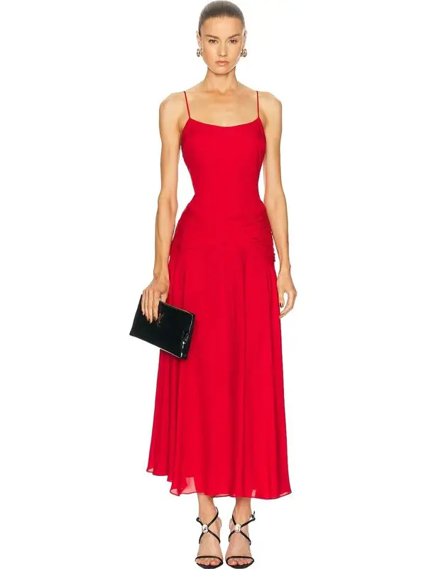 FLEUR DU MAL Nina Maxi Dress - Grenadine