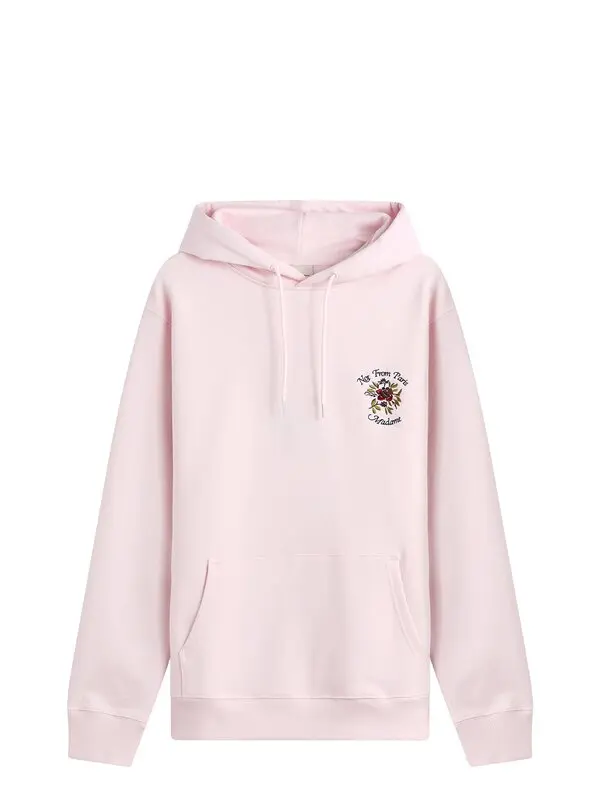 Drole De Monsieur Not From Paris Madame" Hoodie - Light Pink