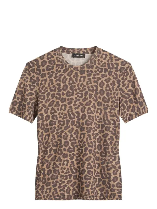 ANINE BING Sylvie T-shirt - Leopard