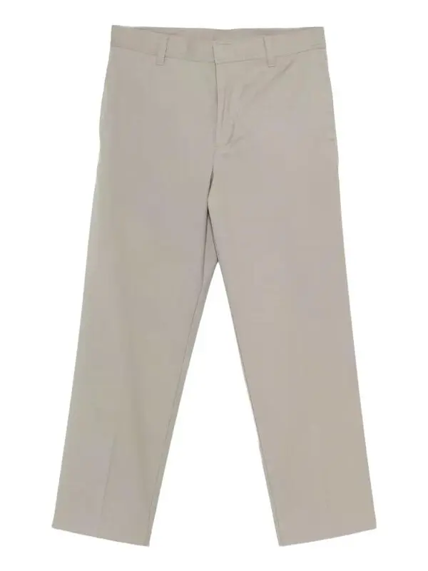 Emporio Armani Virgin Wool Trousers - Neutrals