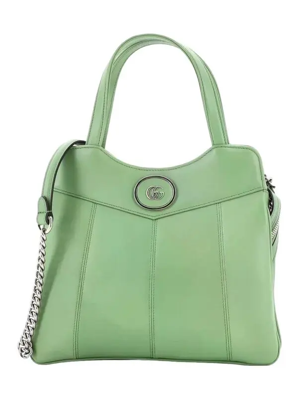 Gucci Gg Quilted Leather Small Tote Bag - Green