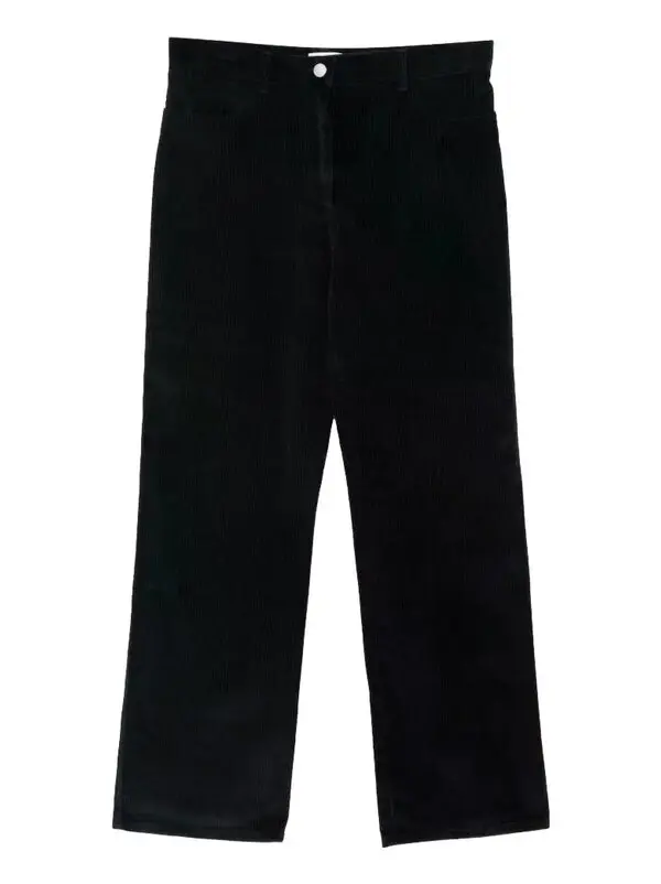 TOTEME Straight Corduroy Trousers - Black